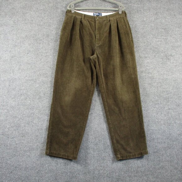 Polo Ralph Lauren | Pants | Vintage Polo Ralph Lauren Pants Men 38 Brown Corduroy Andrew Pleated ...